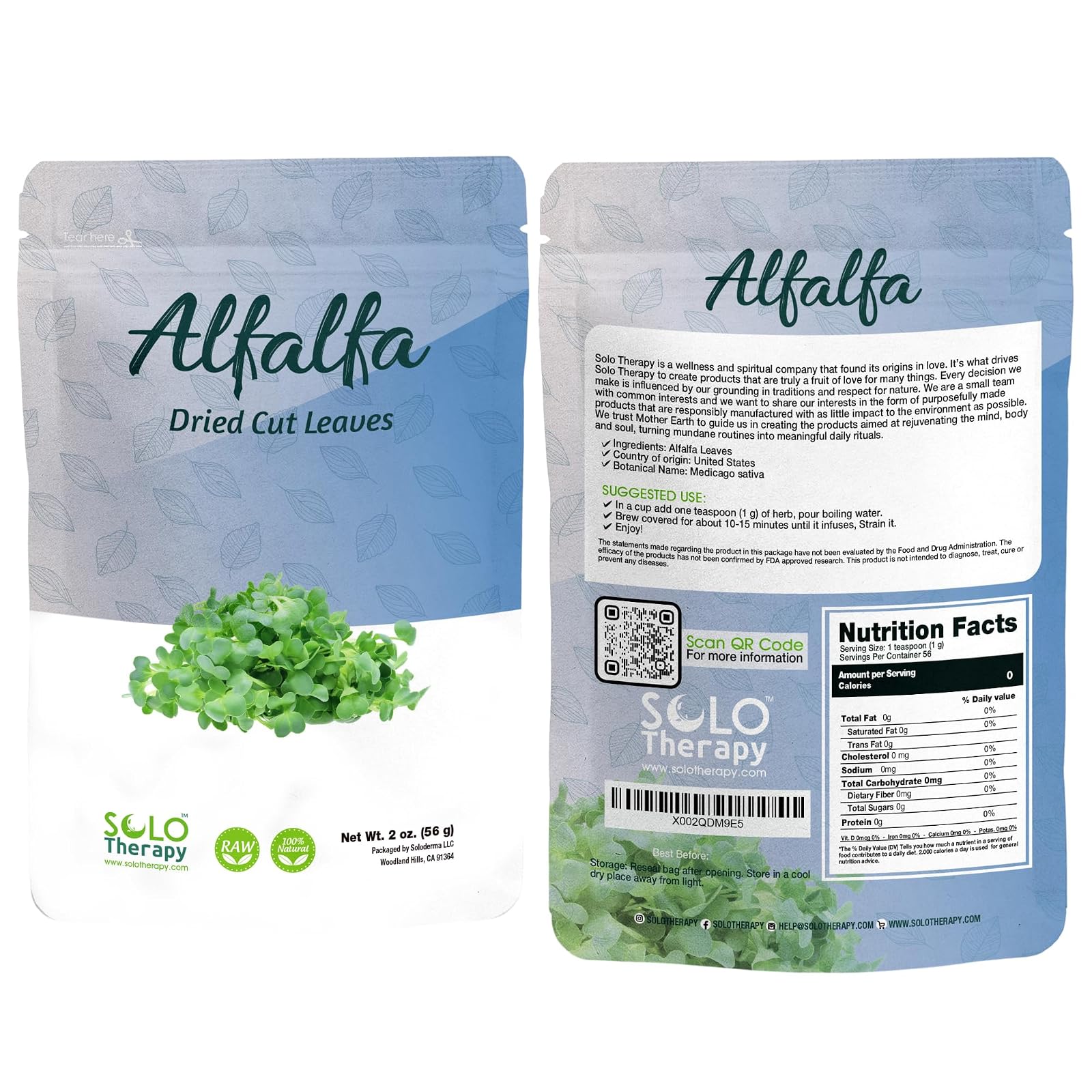 Solo Therapy alfalfa leaf benefits