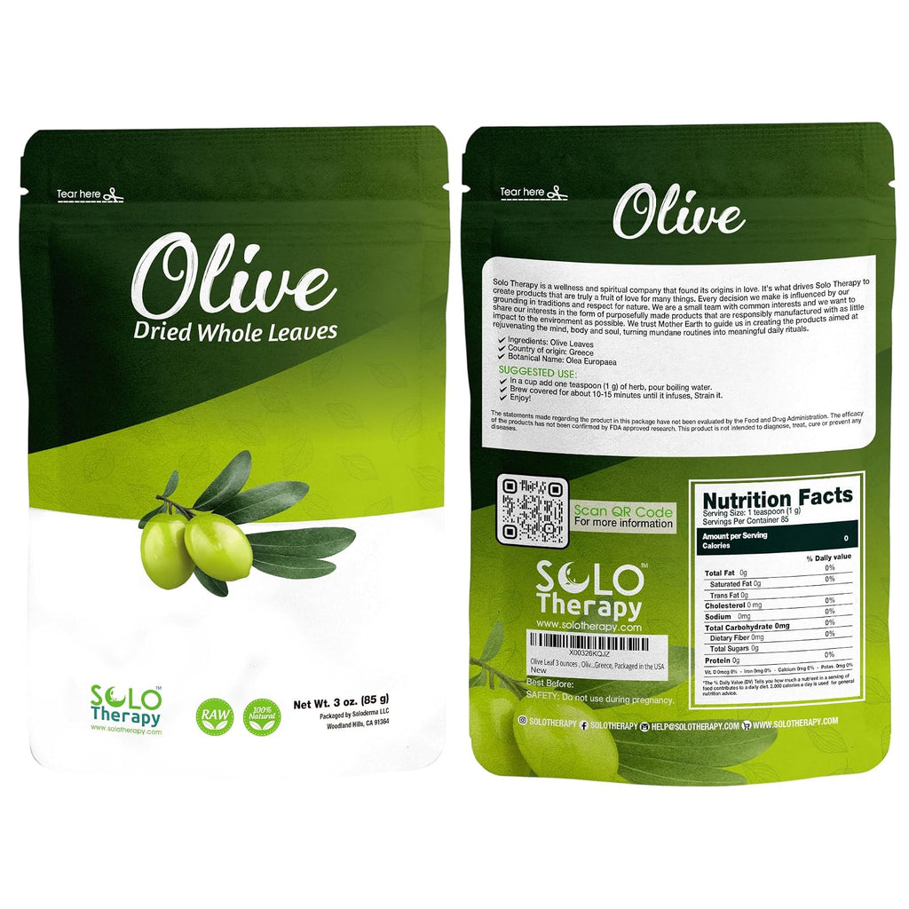 Solo Therapy olive leaf herbal tea