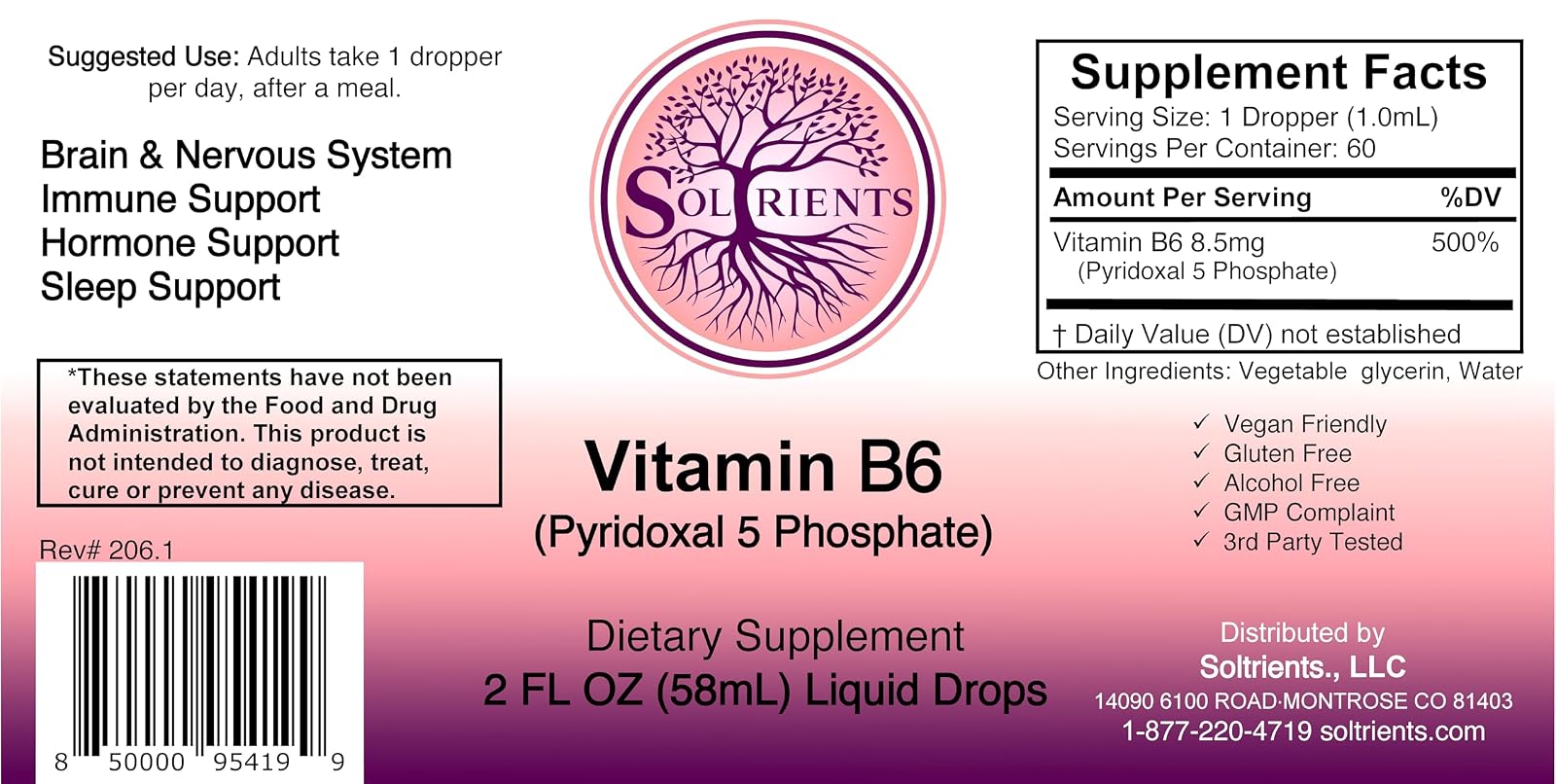 Soltrients liquid drops for wellness