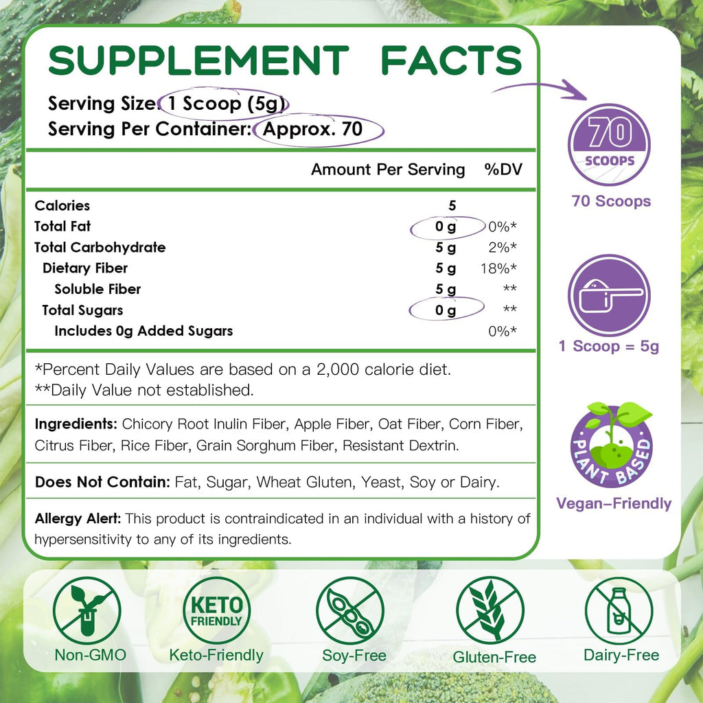 soluble fiber powder for digestion