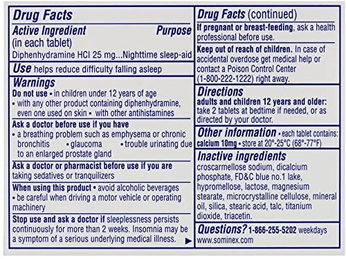 Sominex melatonin for better sleep