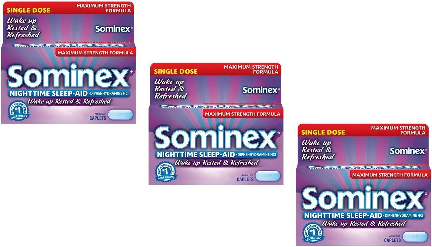 Sominex melatonin sleep aid caplets
