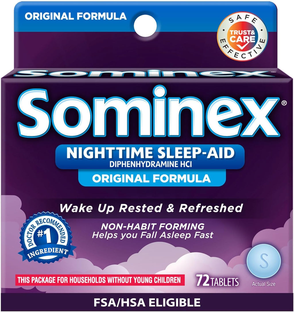 Sominex melatonin tablets for sleep