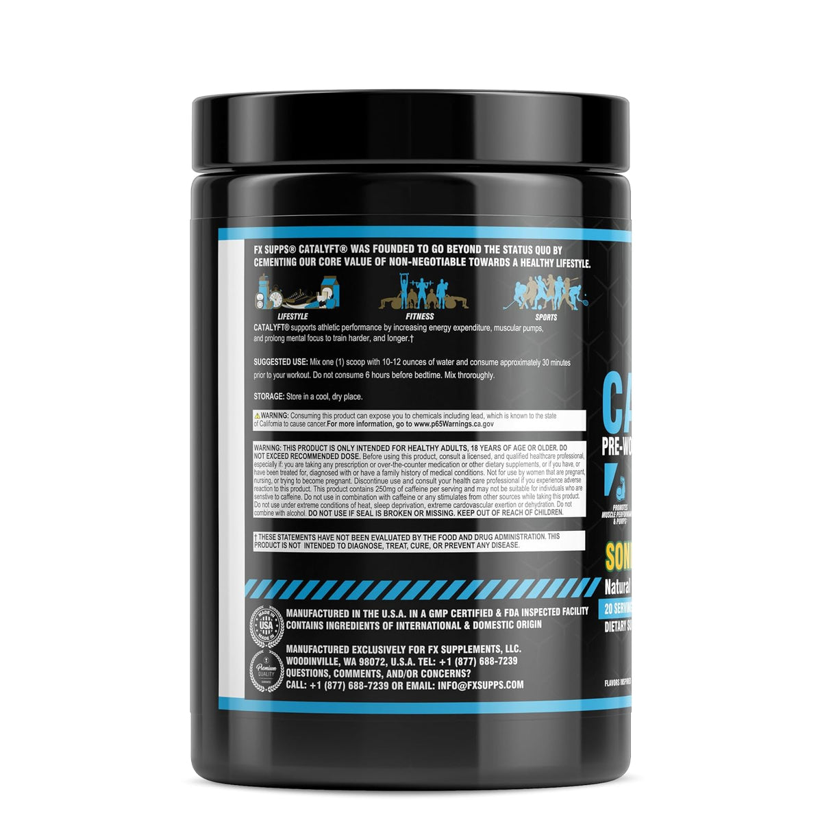 Sonic Boom flavour pre-workout supplement