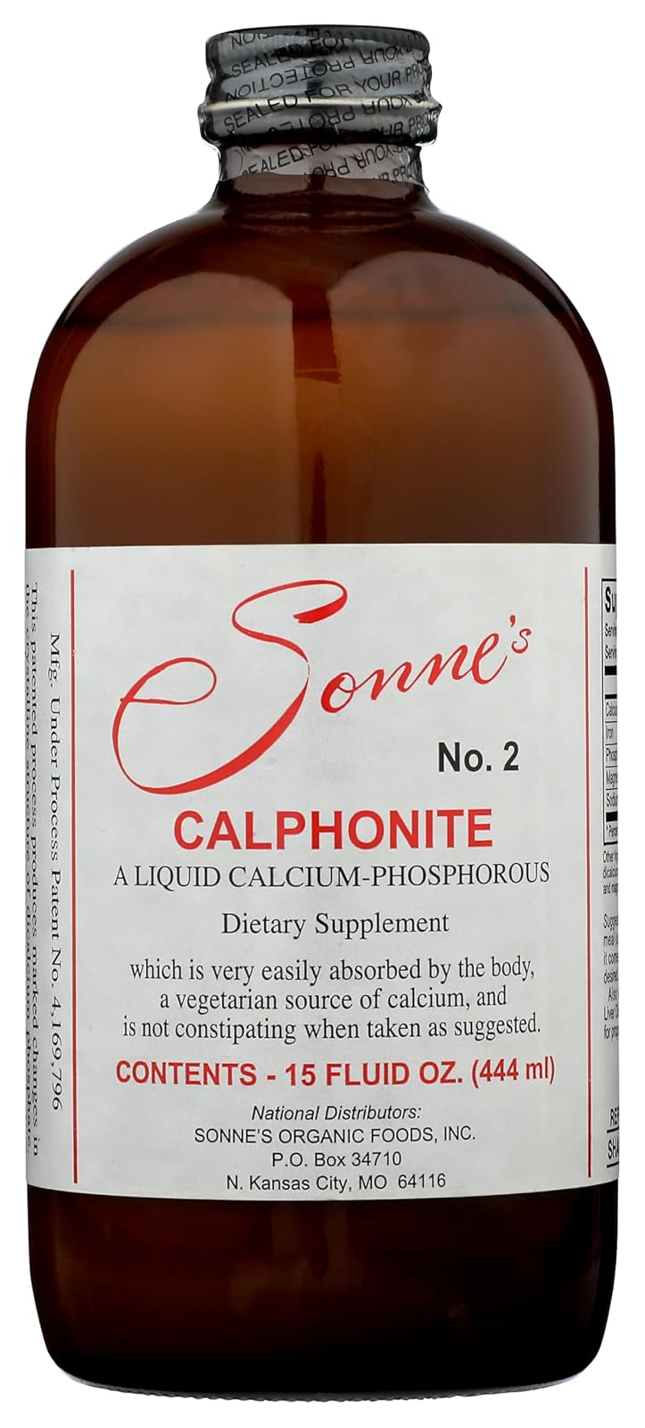 Sonne's liquid calcium phosphorus supplement