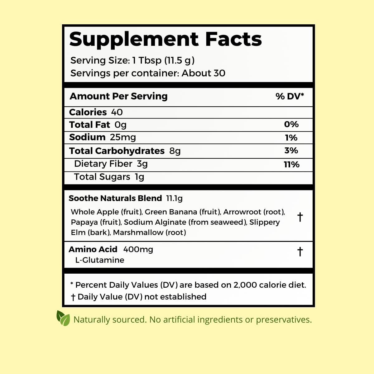 Soothe Naturals 30 servings powder