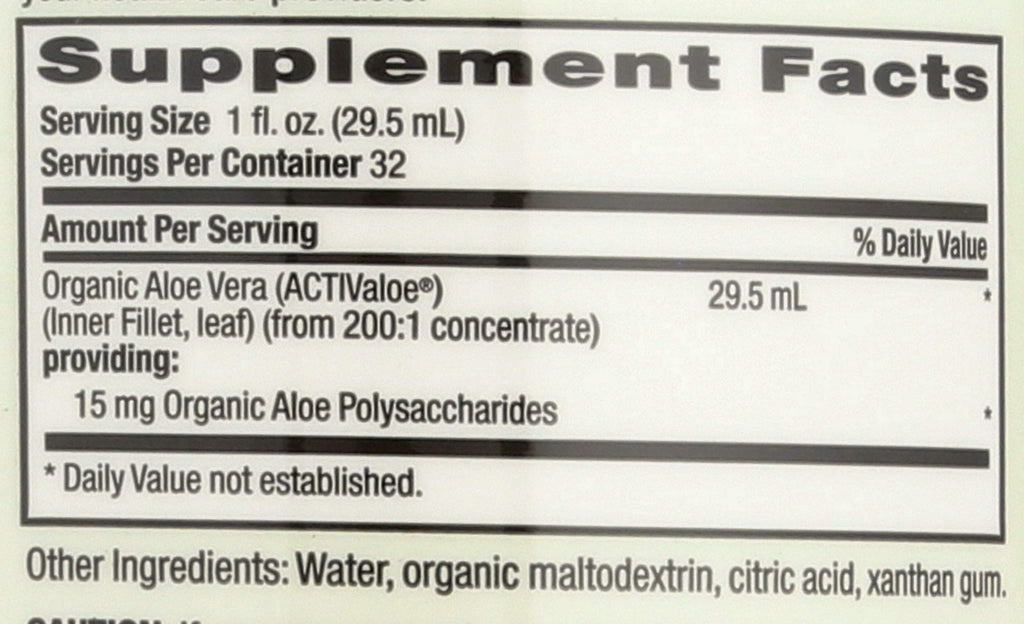 soothing aloe vera drink option
