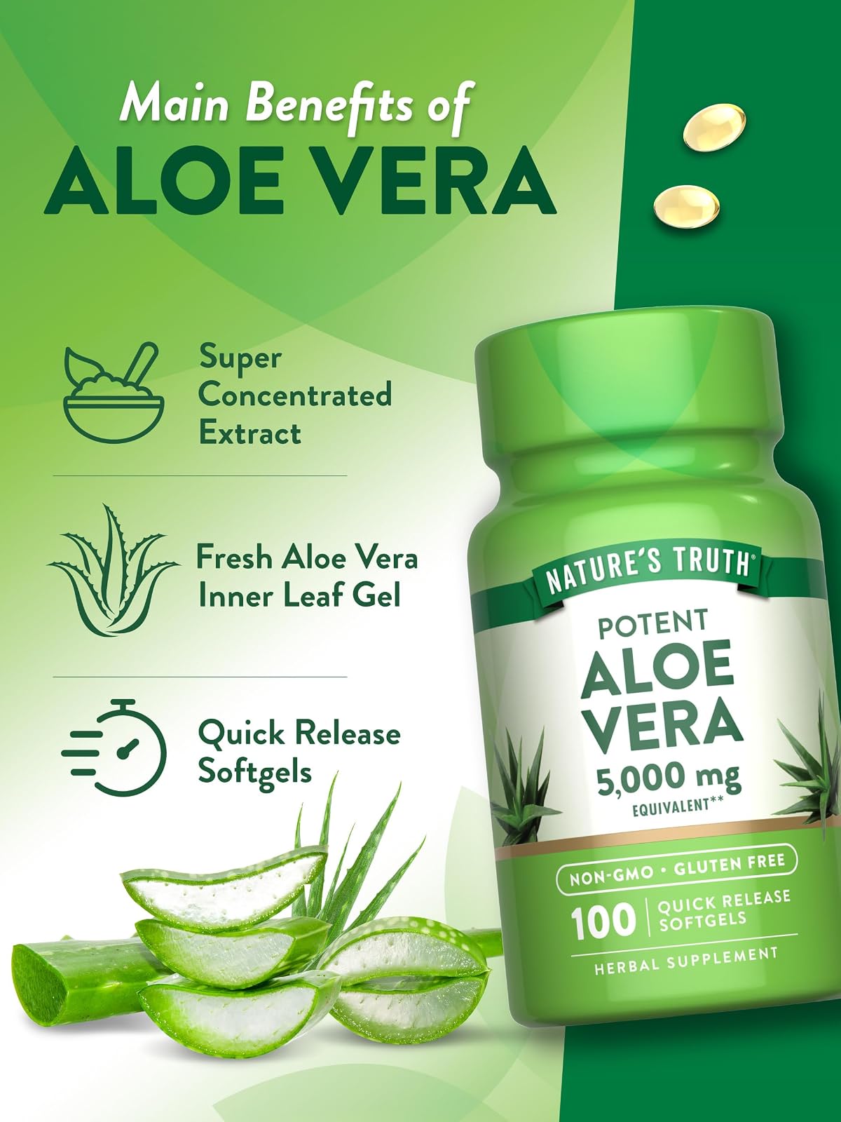 soothing Aloe Vera for skin