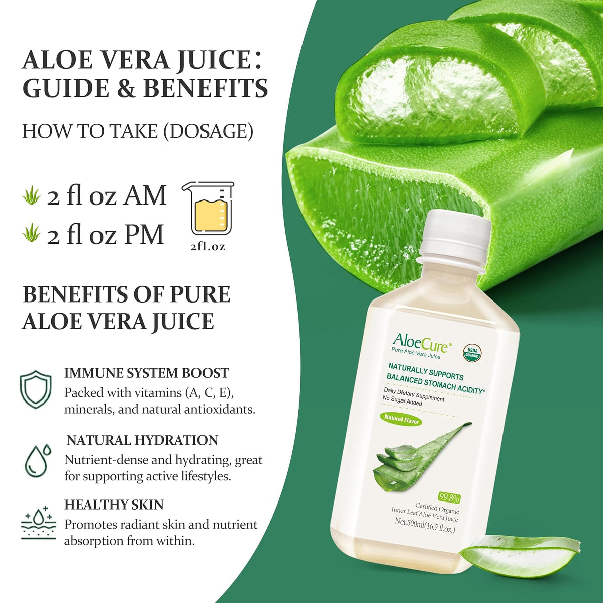soothing aloe vera juice for skin
