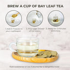soothing bay leaves tea infusion