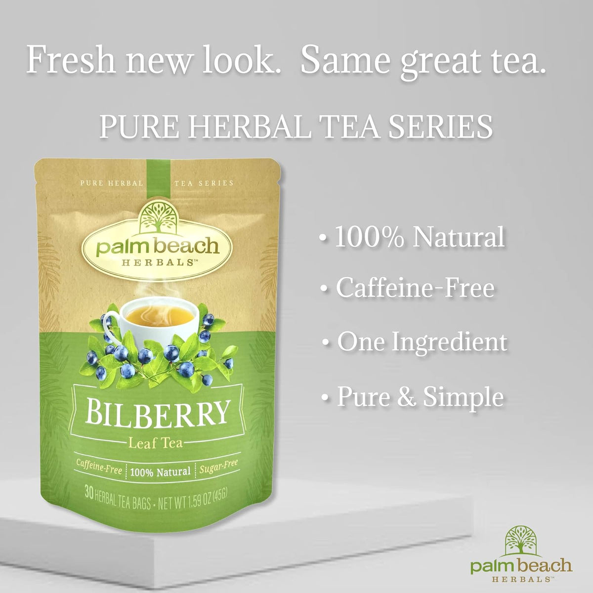 soothing bilberry leaf herbal infusion