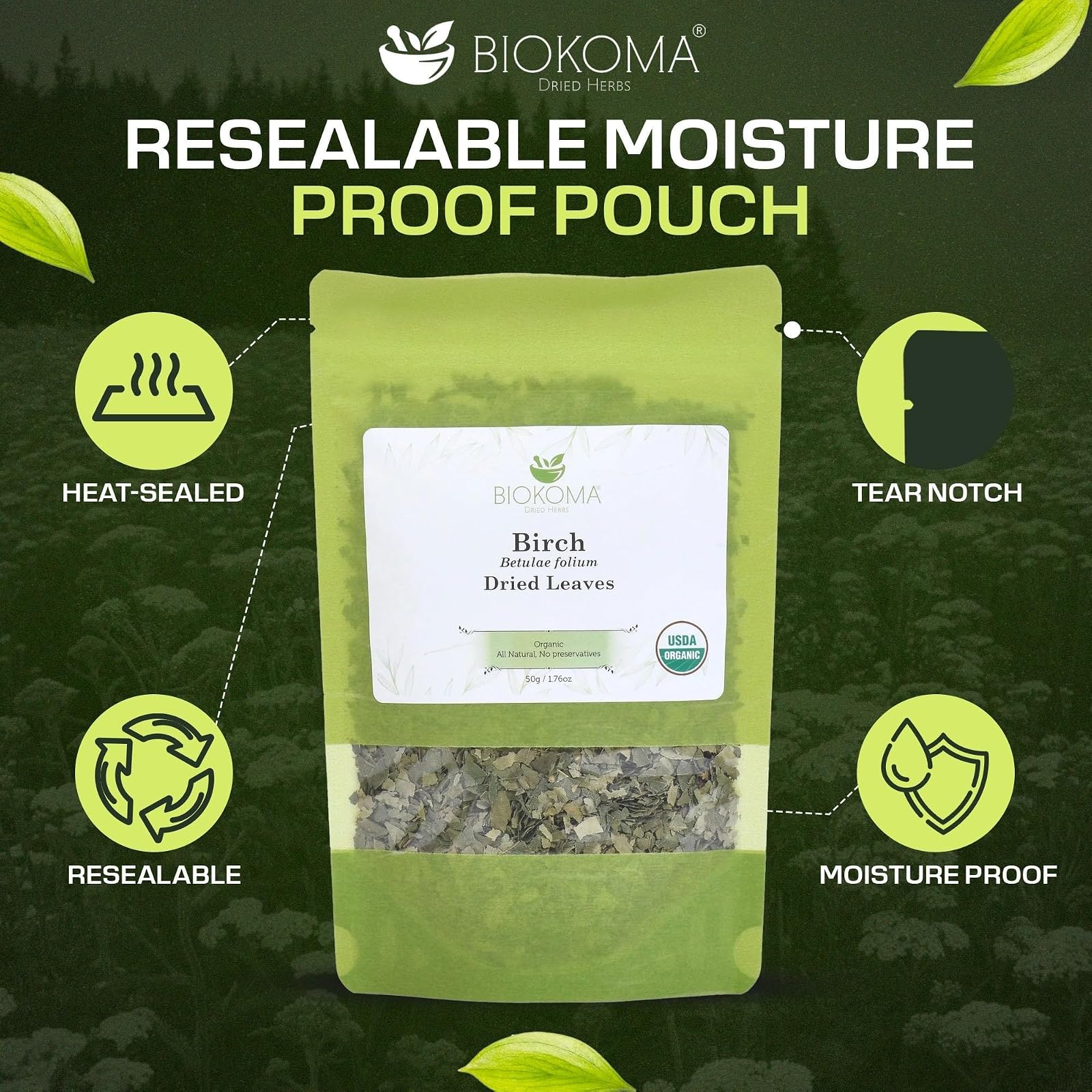 soothing birch leaf herbal infusion