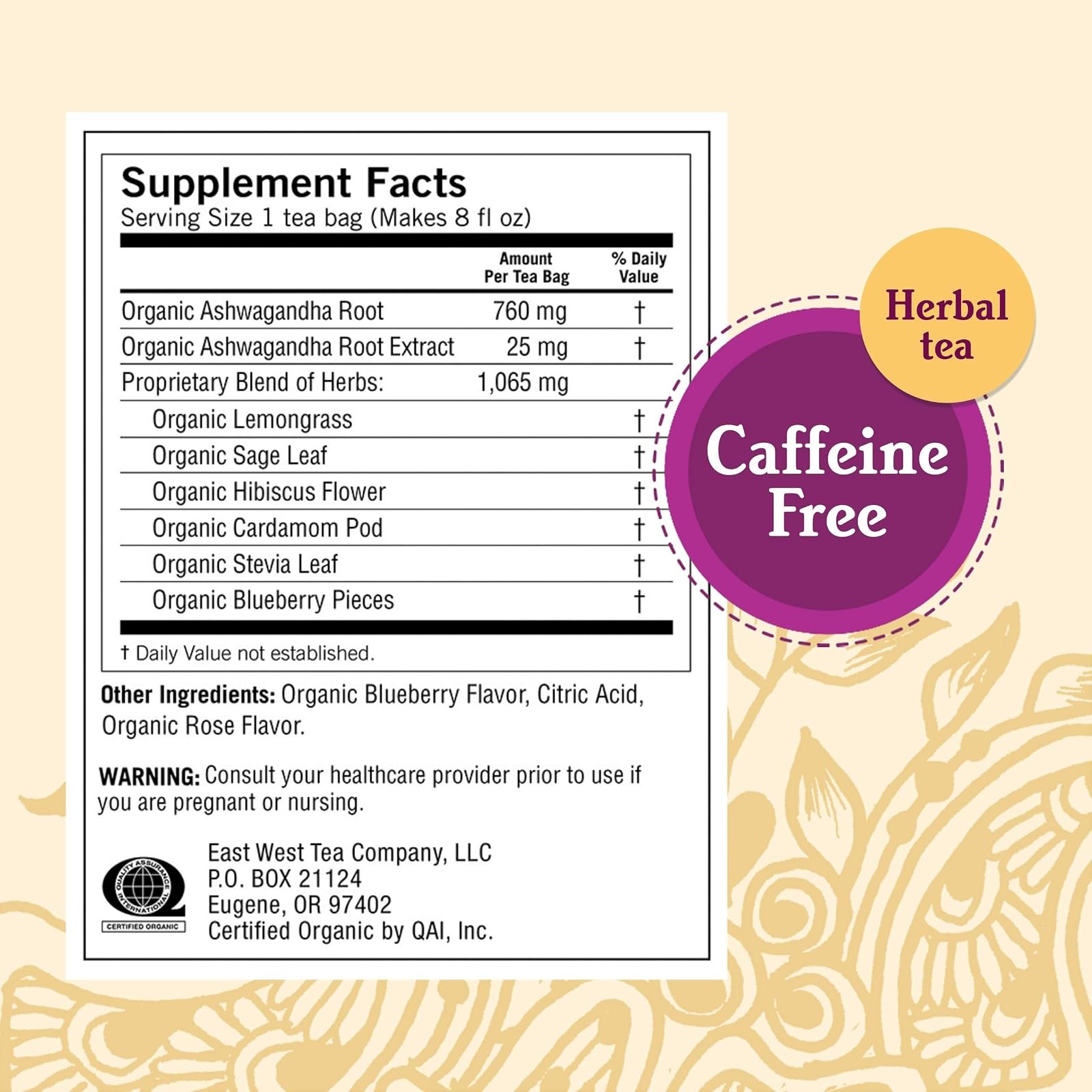 soothing Blueberry Sage tea for stress relief