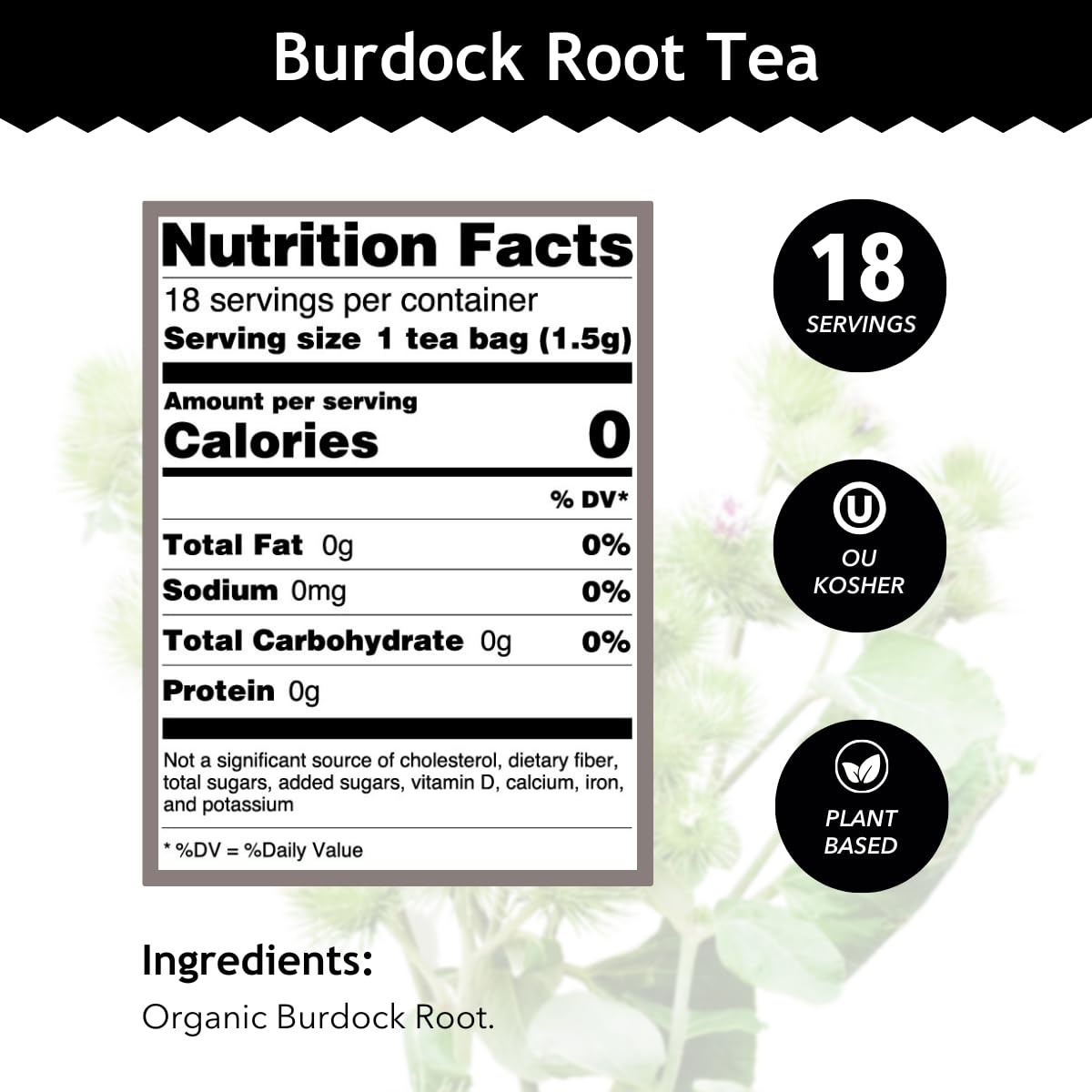 soothing burdock root herbal infusion