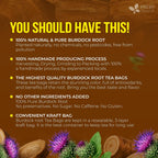 soothing burdock root herbal infusion