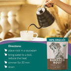 soothing burdock root herbal remedy