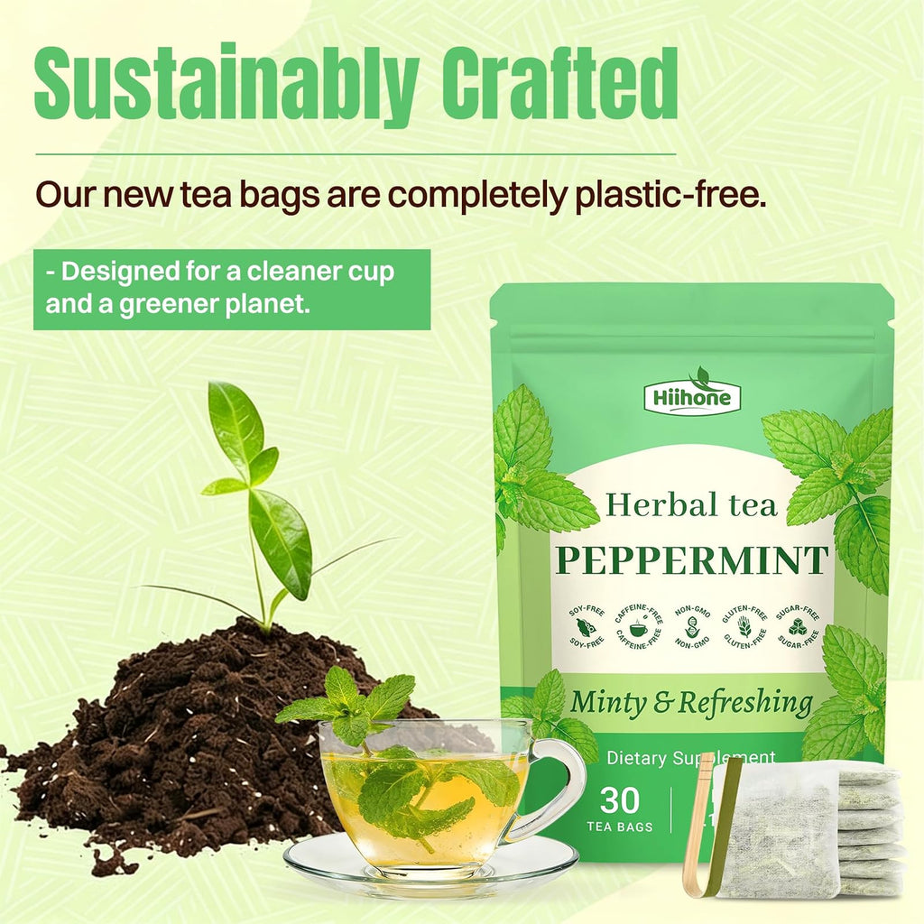 soothing caffeine-free peppermint tea