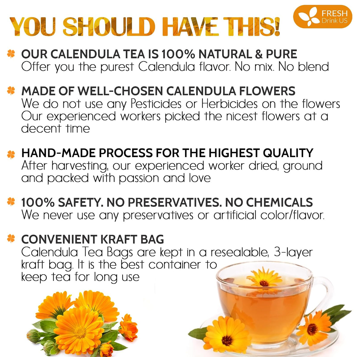 soothing calendula tea for relaxation