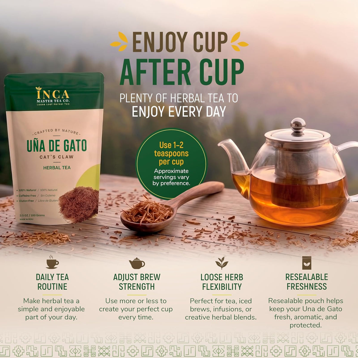 soothing Cat's Claw tea for digestion