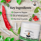 Soothing cayenne ointment for sore muscles