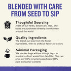 soothing chamomile and blueberry tea