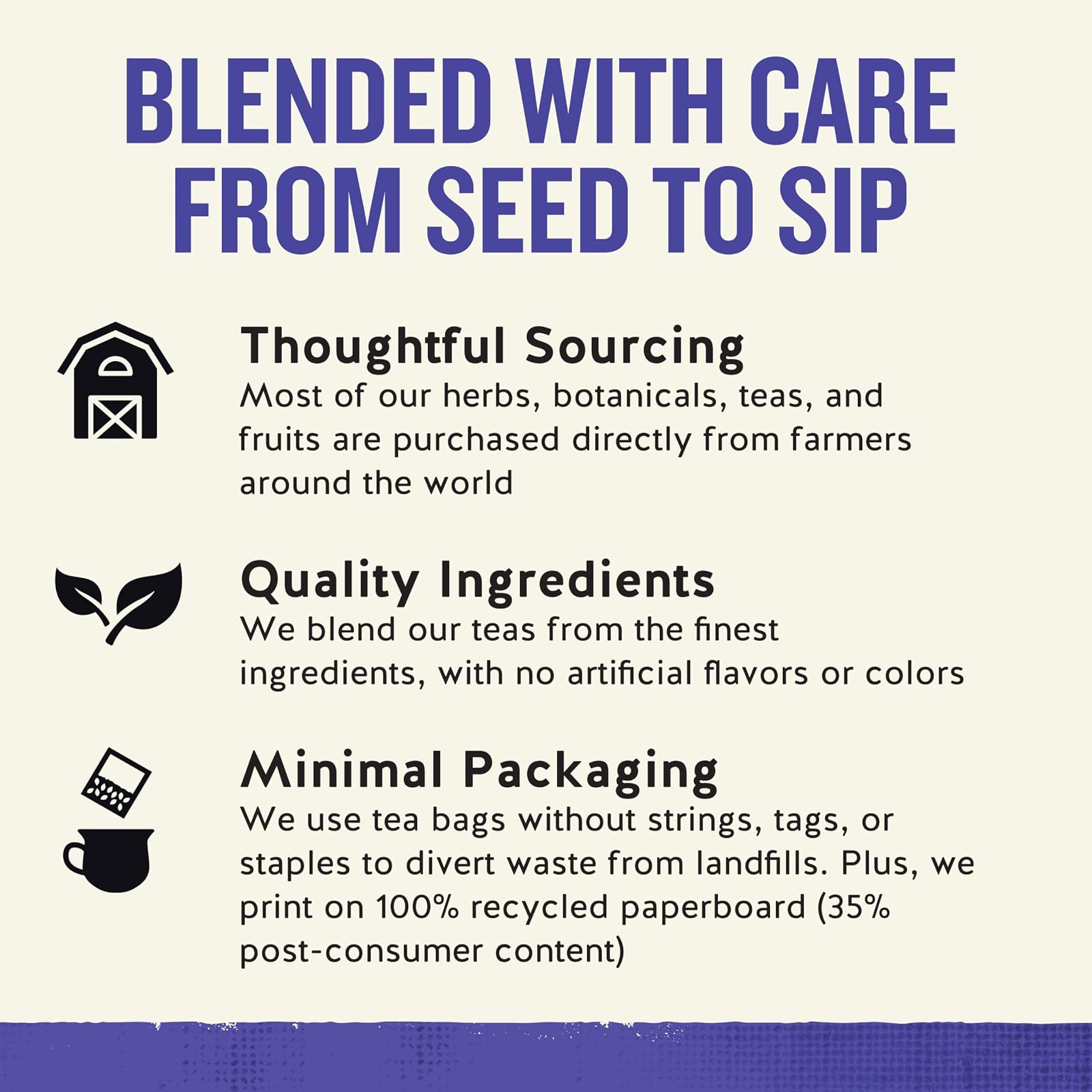 soothing chamomile and blueberry tea