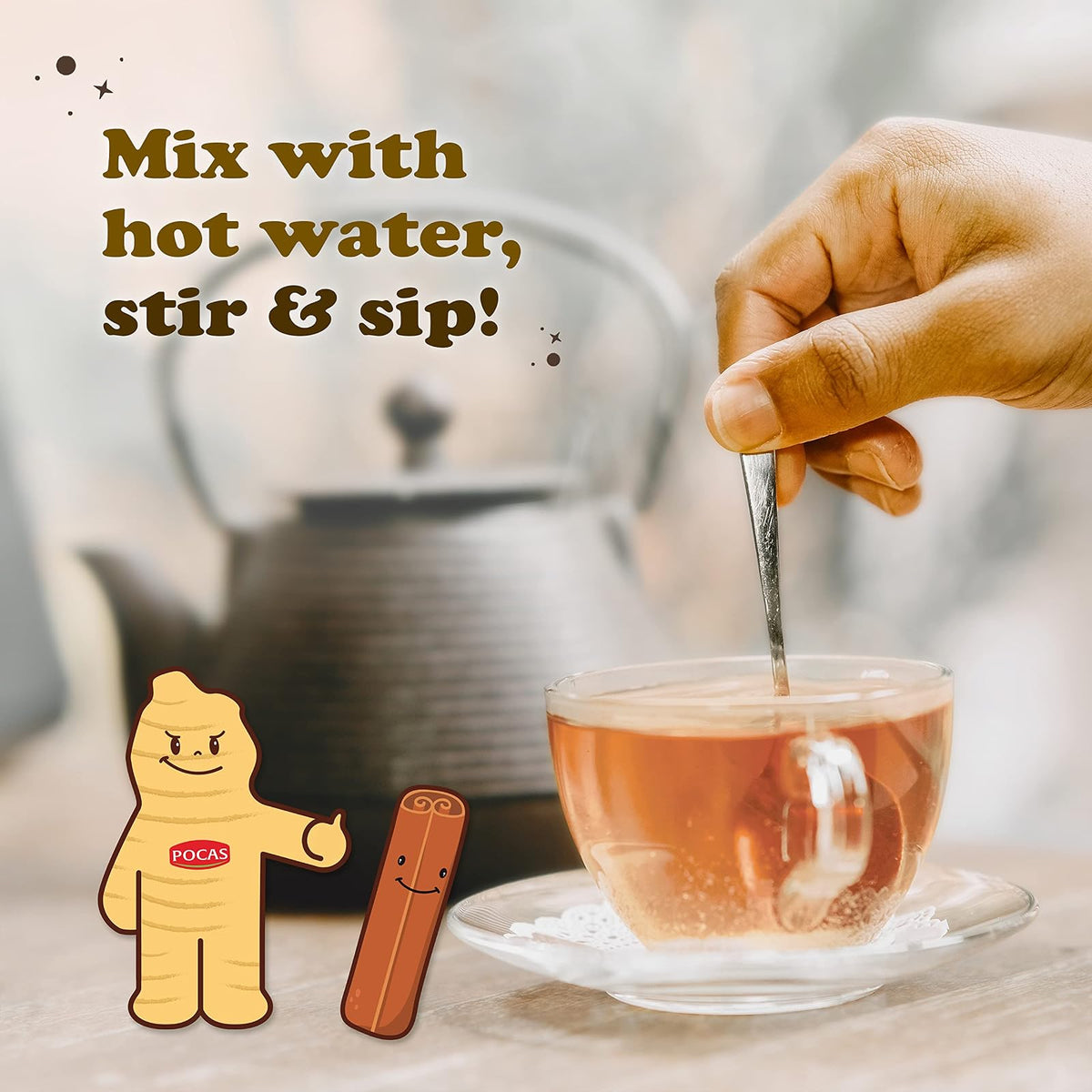 soothing chamomile and ginger tea