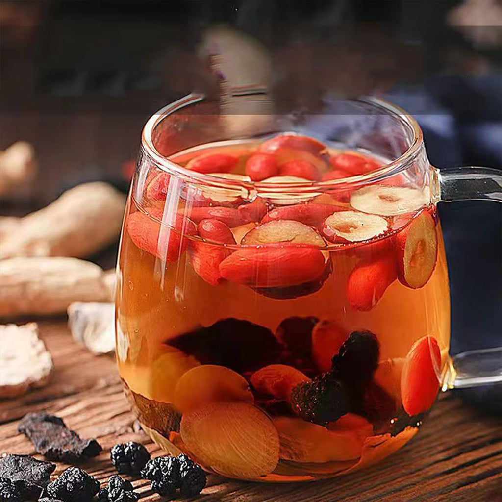 soothing chamomile and ginseng tea