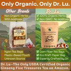 soothing chamomile and ginseng tea