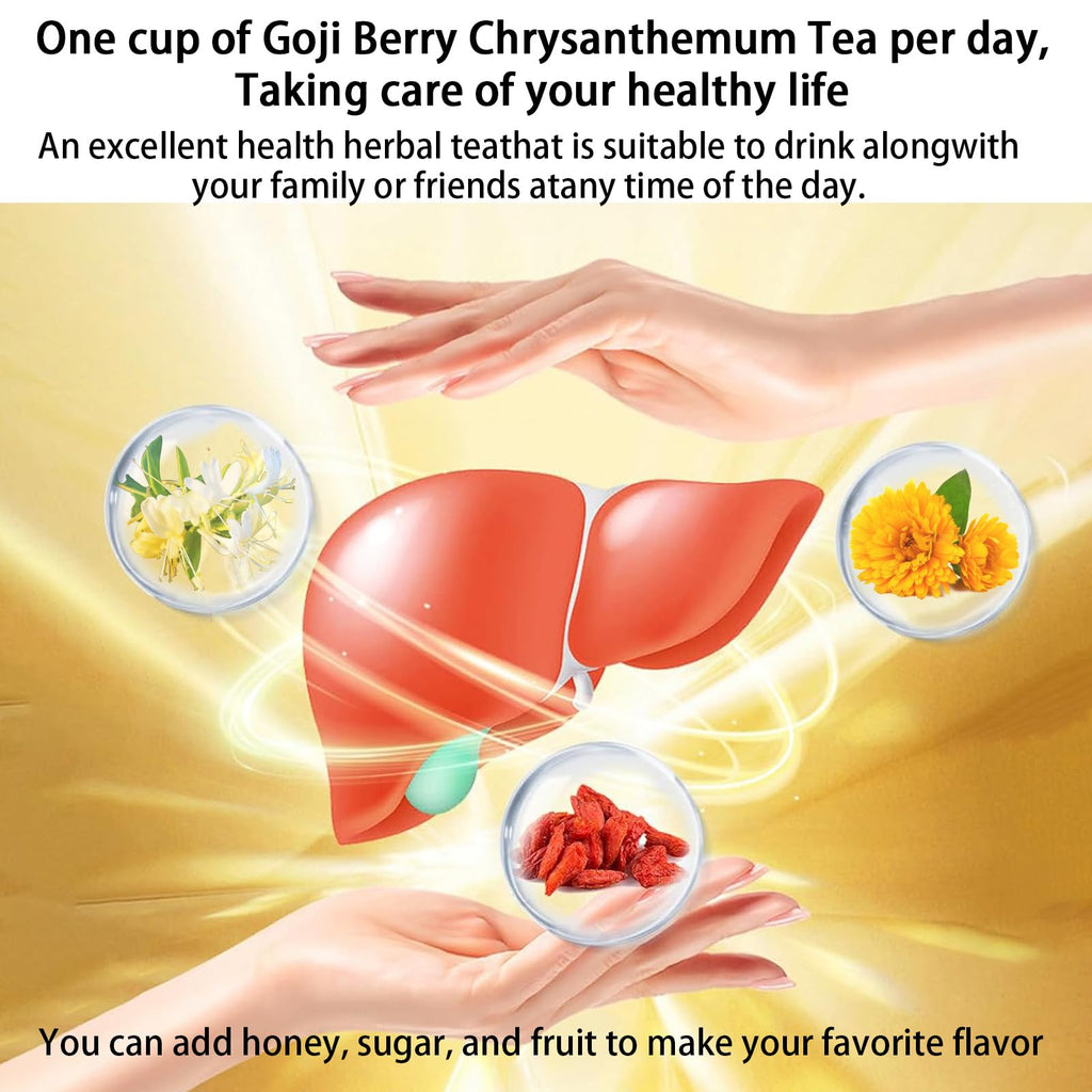 Soothing chamomile and goji tea