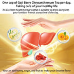 Soothing chamomile and goji tea
