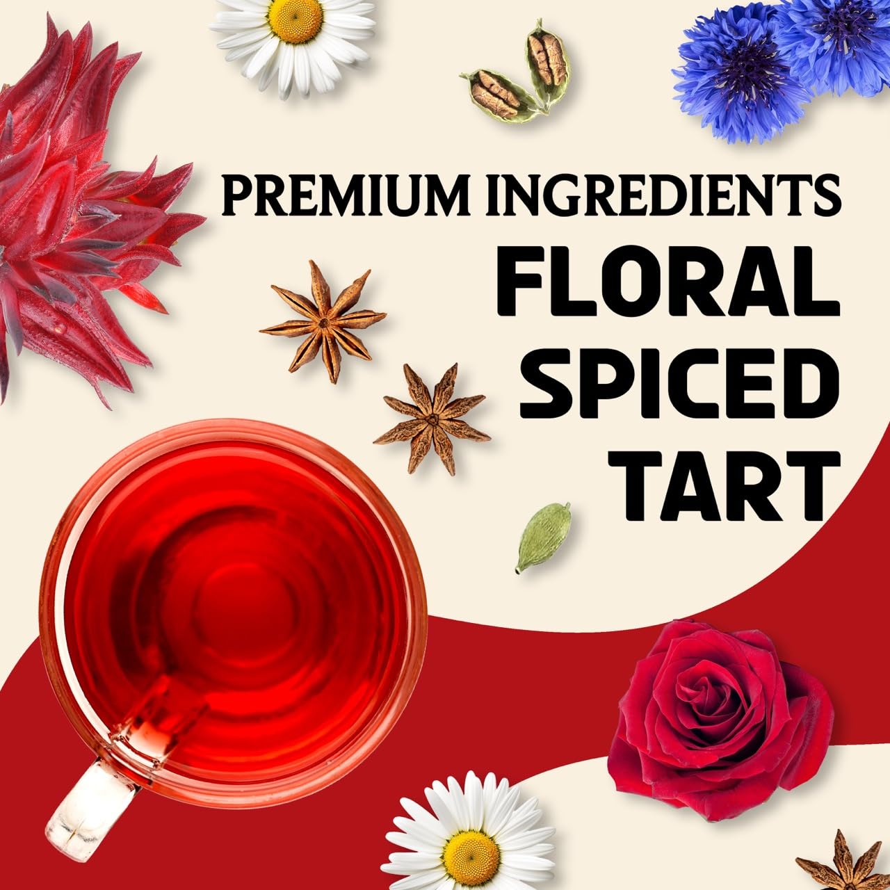 soothing chamomile and hibiscus