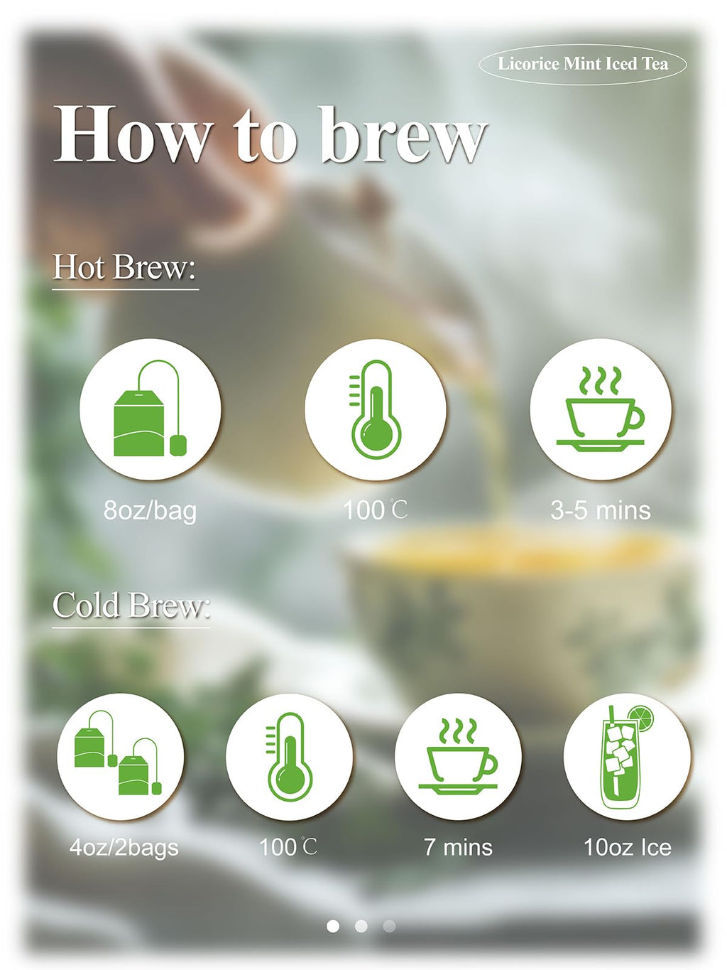soothing chamomile and jasmine infusion