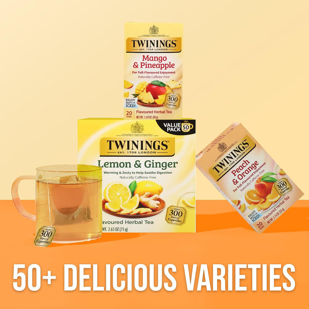soothing chamomile and mango tea