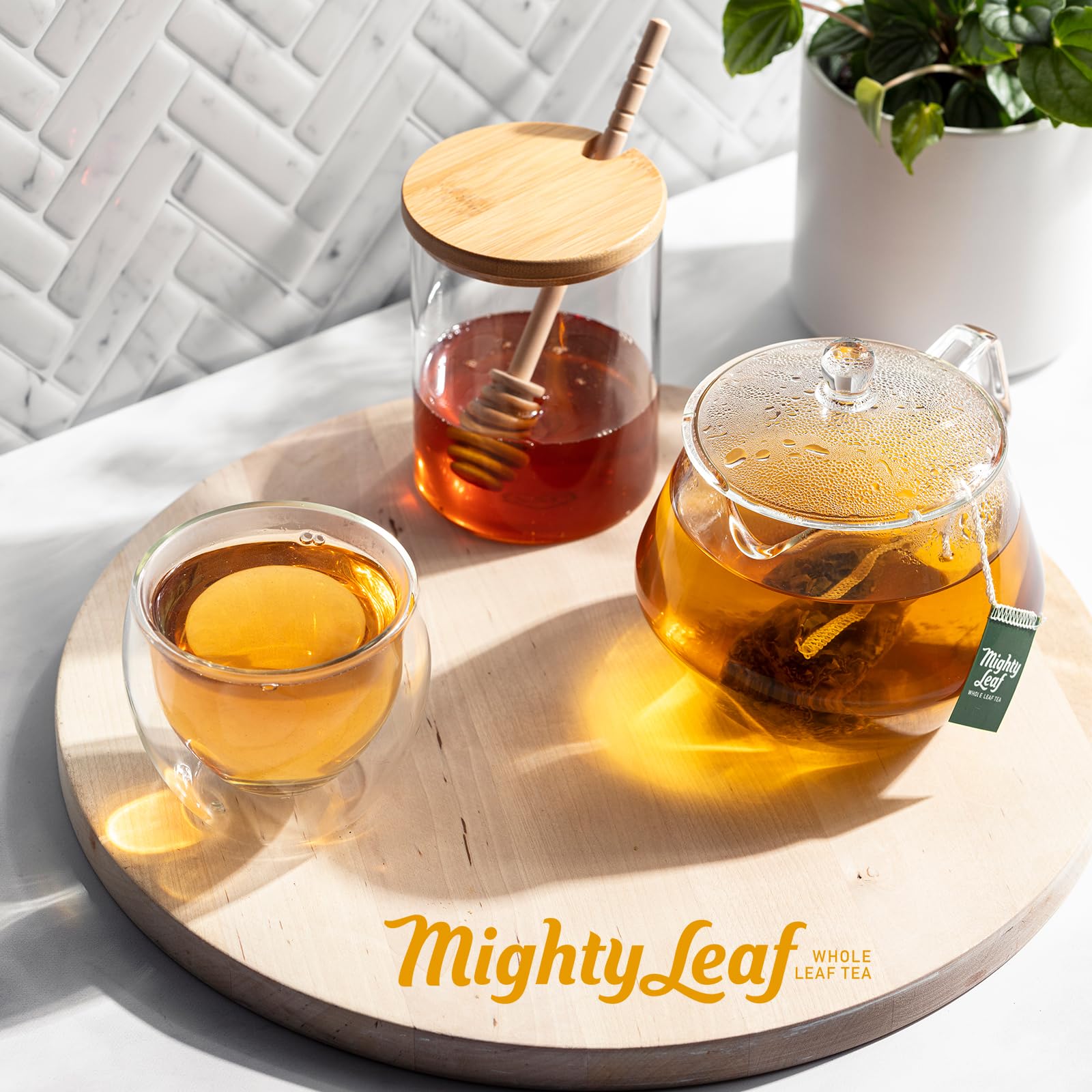 soothing chamomile and mint tea