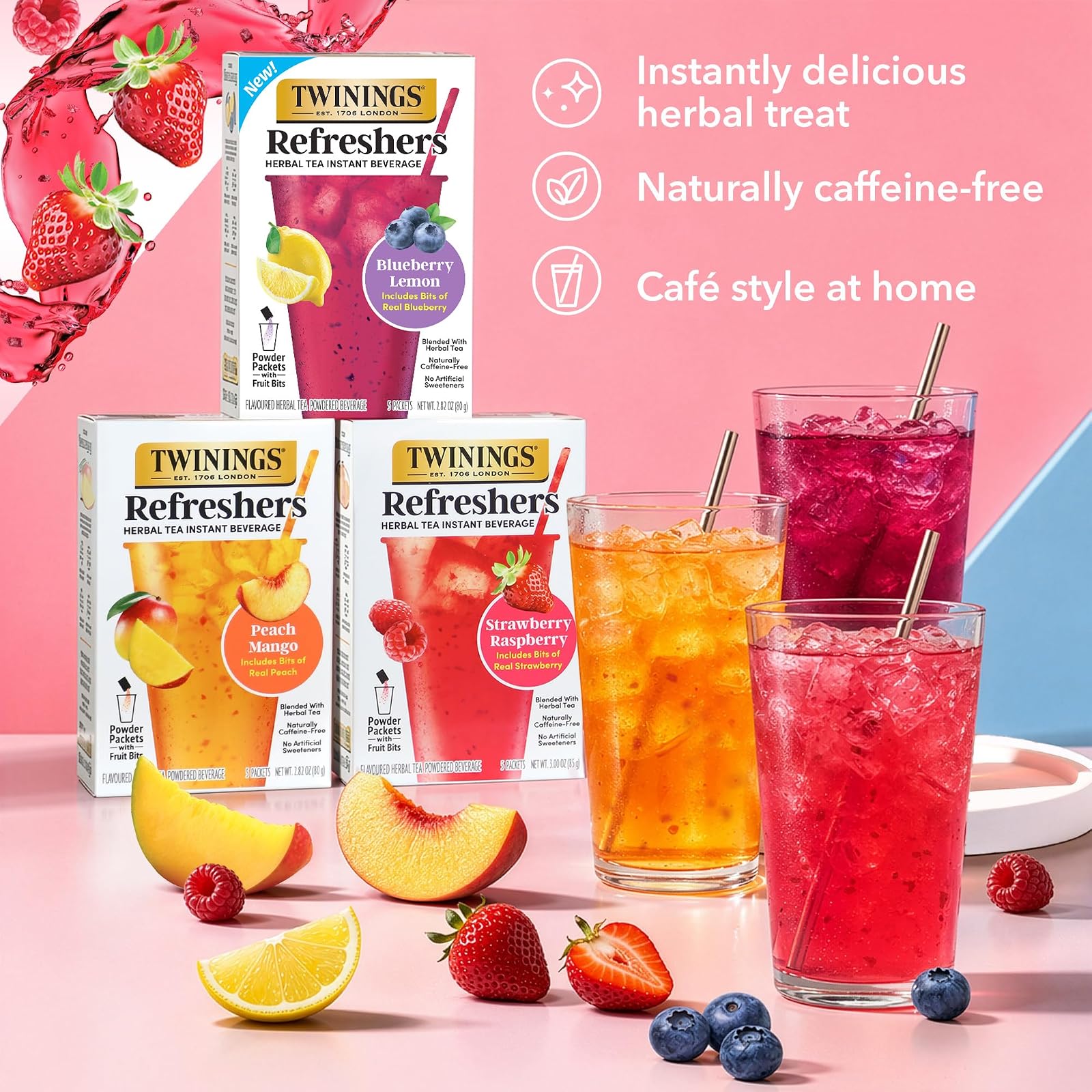 soothing chamomile and raspberry tea