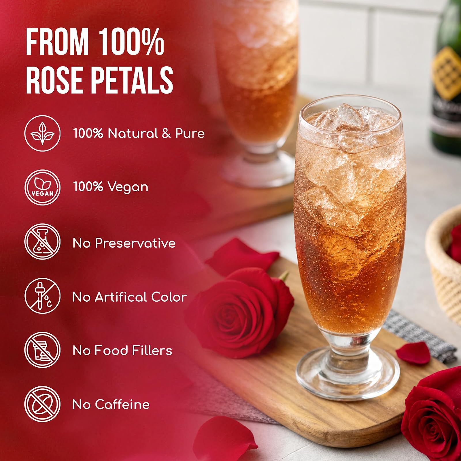 soothing chamomile and rose infusion
