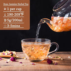 soothing chamomile and rose tea