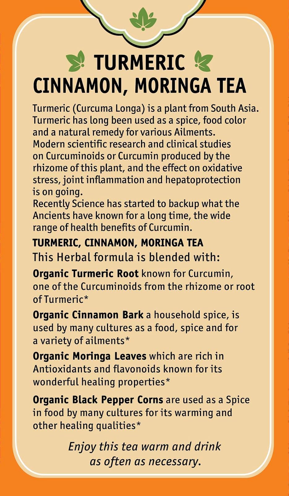 soothing chamomile and turmeric blend
