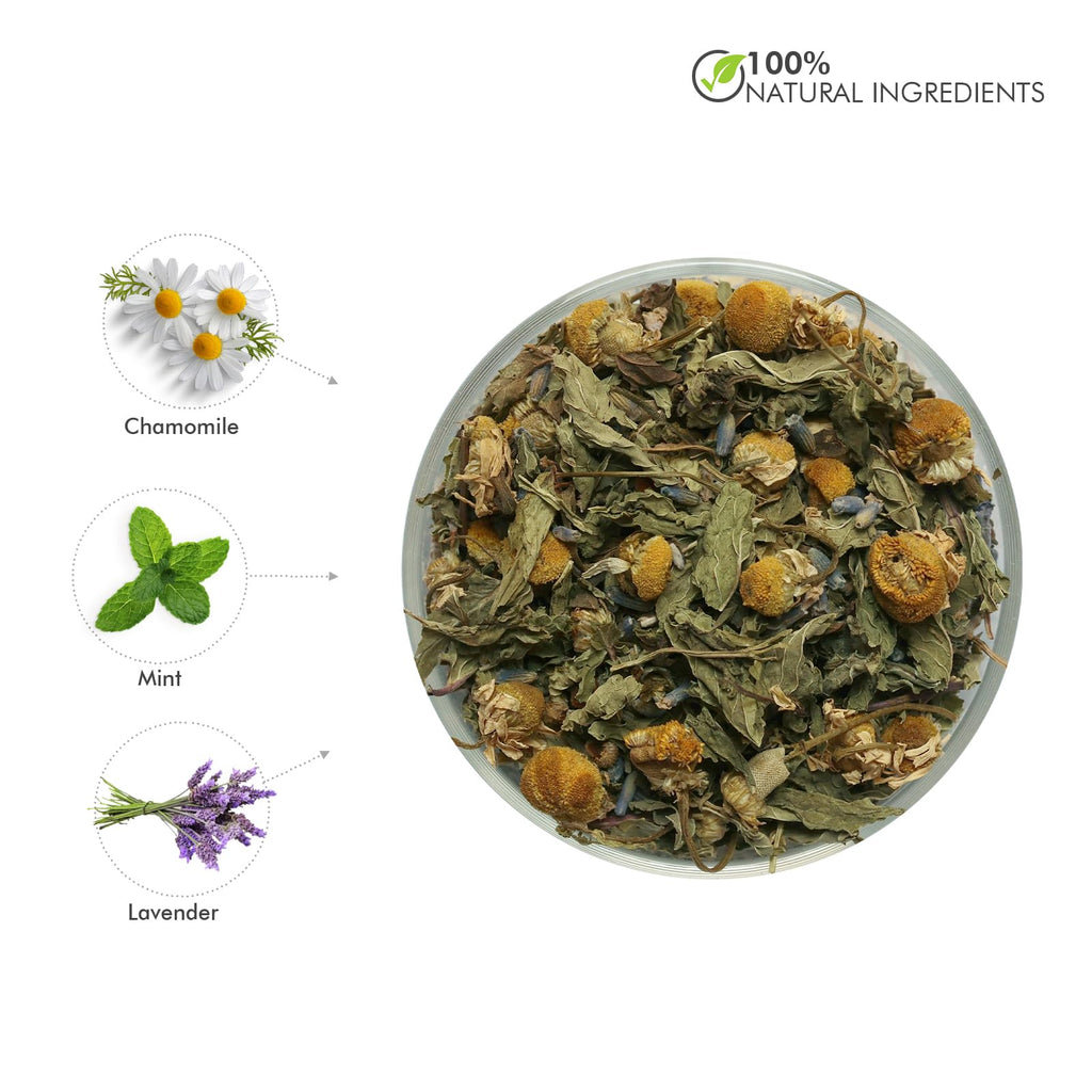 soothing chamomile bloom tea
