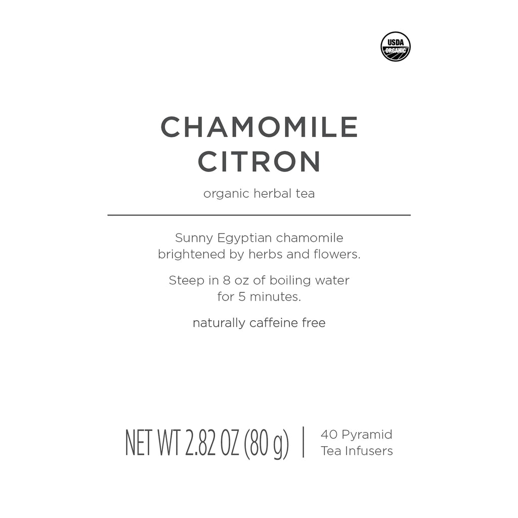 soothing chamomile citron tea experience
