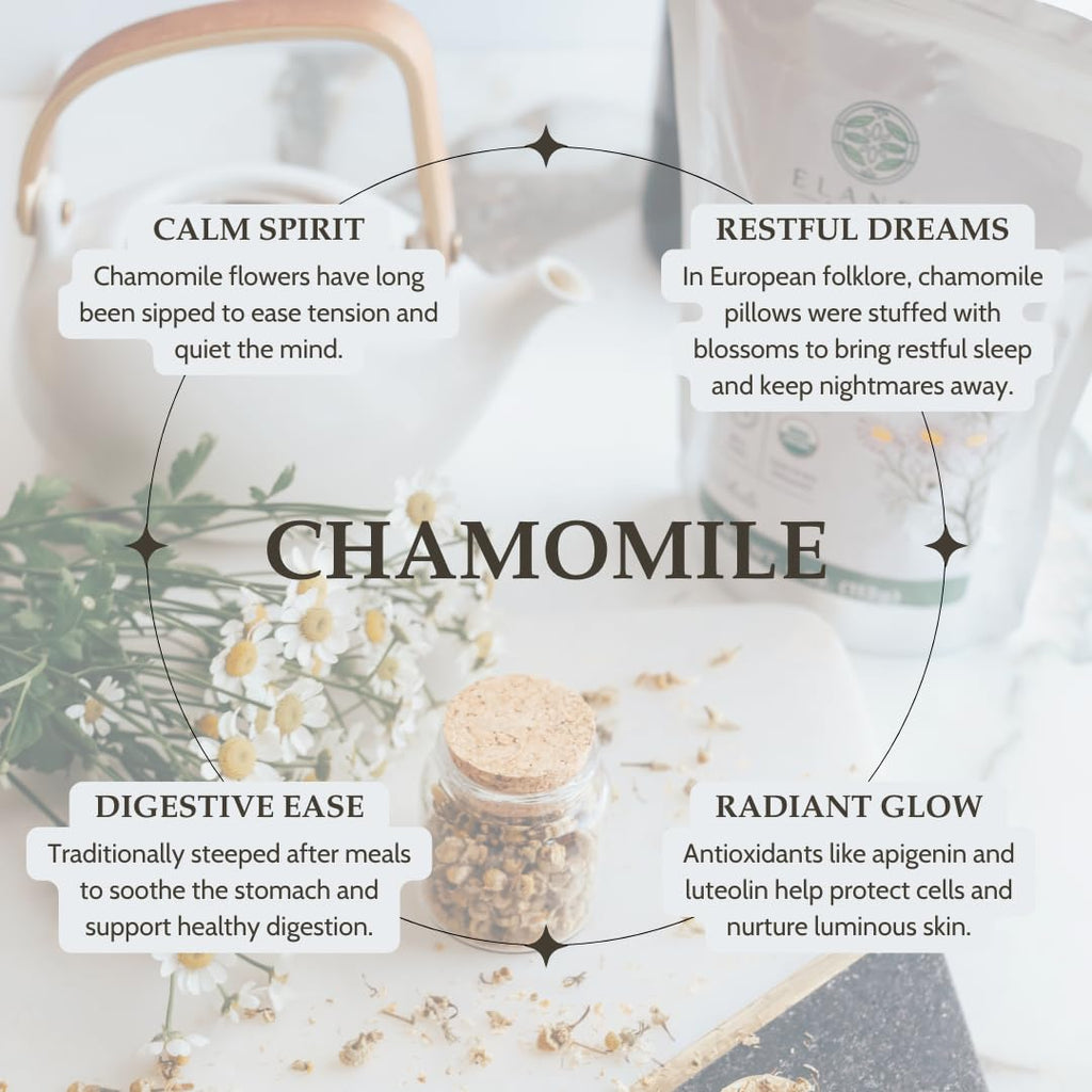 soothing chamomile flowers for sleep