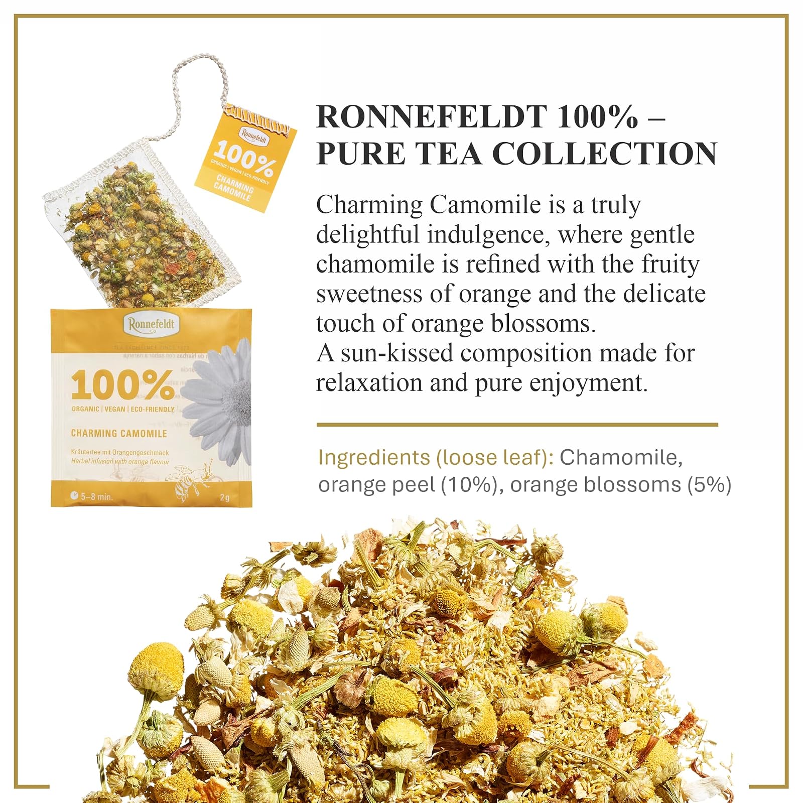 soothing chamomile herbal tea blend