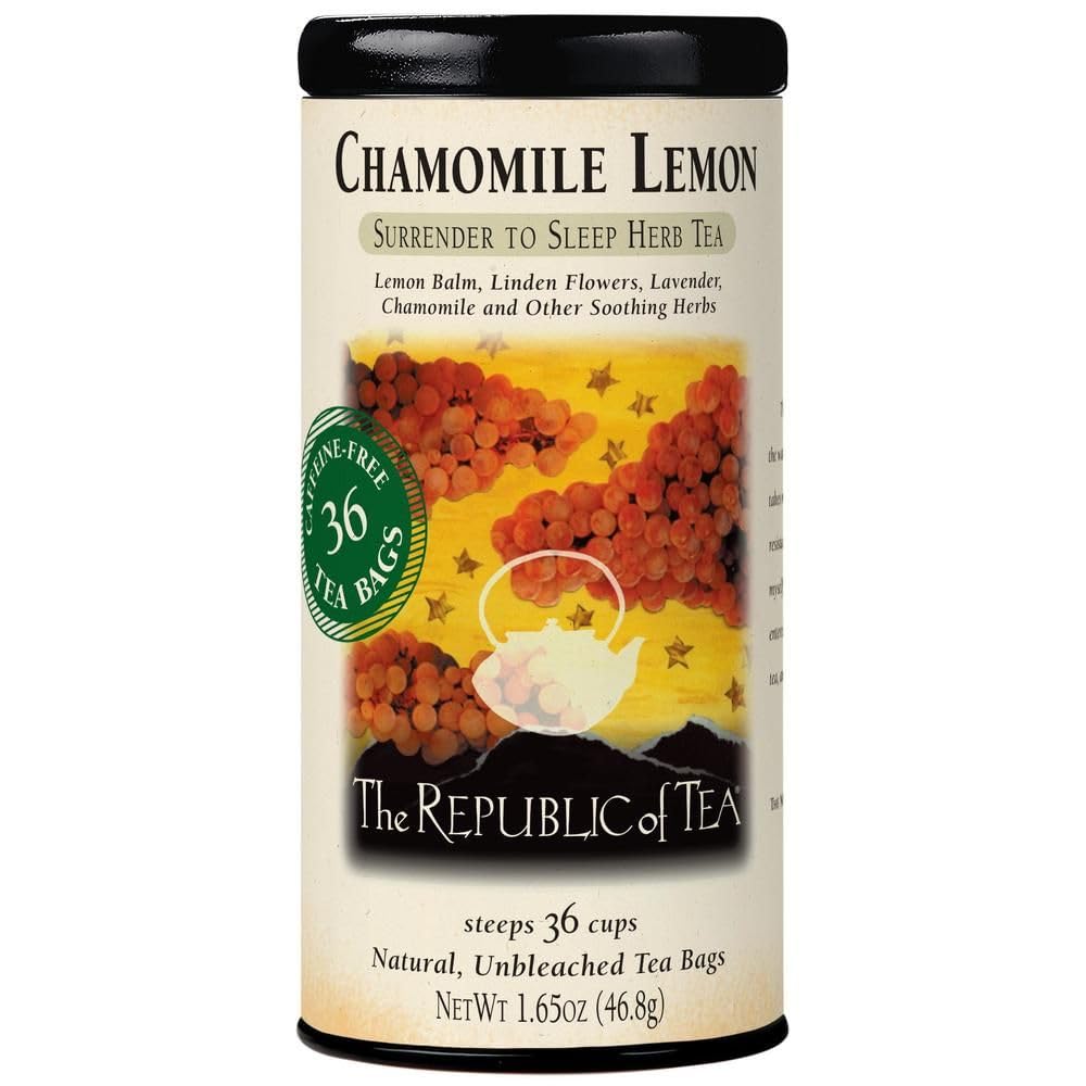soothing chamomile lemon herbal tea