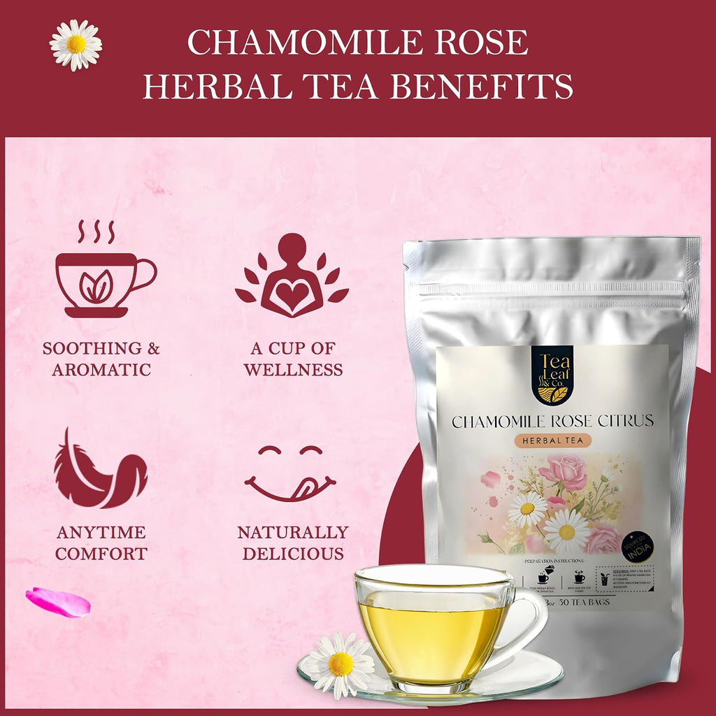 soothing chamomile rose tea blend