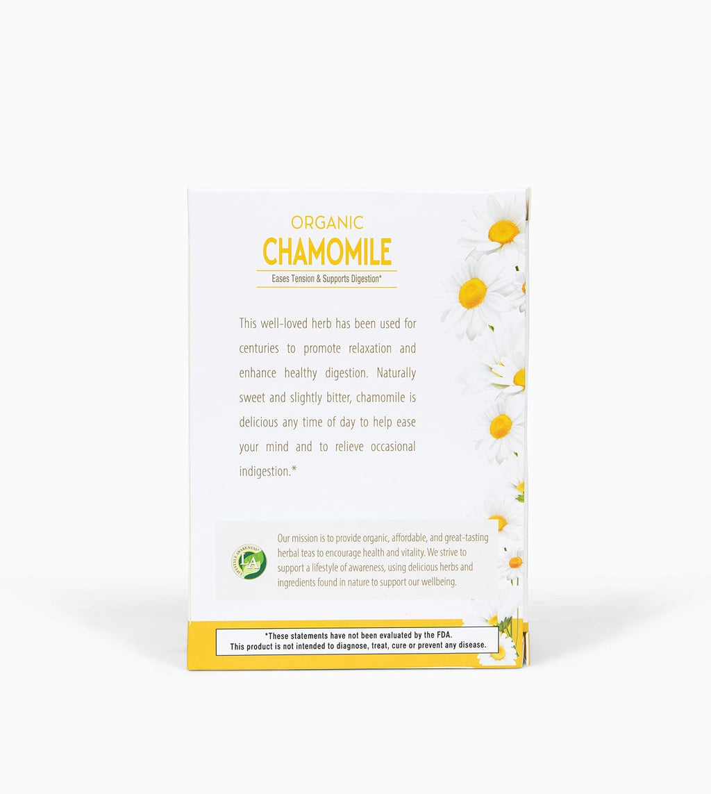 soothing chamomile tea bags pack