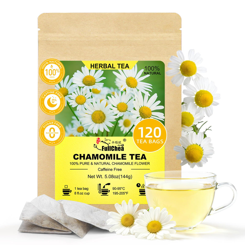 soothing chamomile tea bags