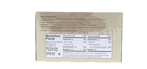 soothing chamomile tea bags