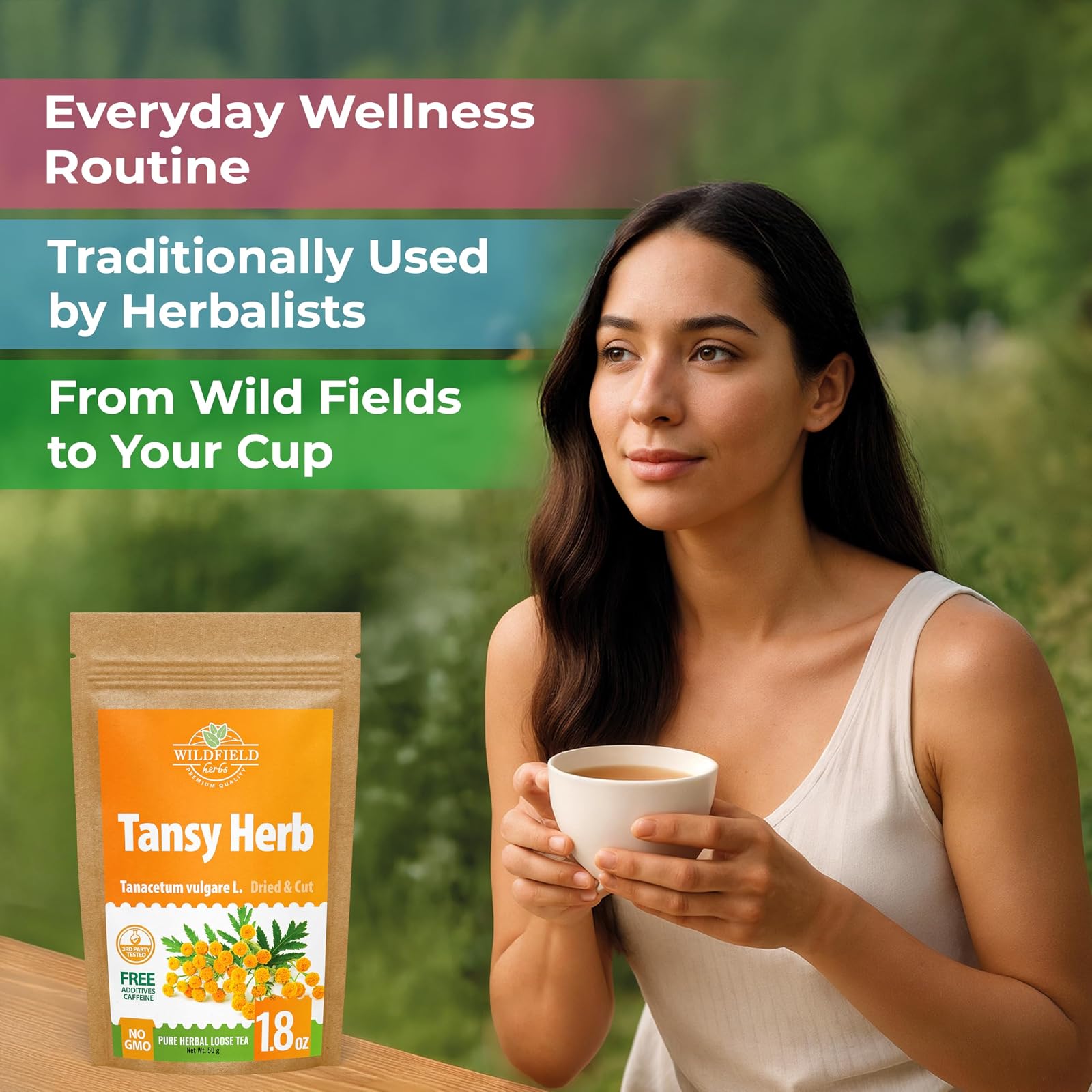 soothing chamomile tea blend with tansy
