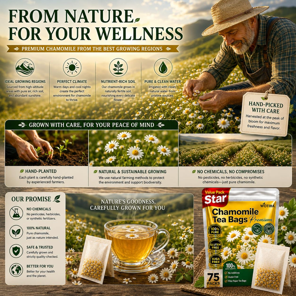 soothing chamomile tea for bedtime routine